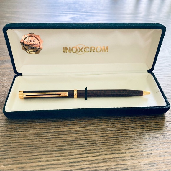Inoxcrom | Office | Vintage Inoxcrom Gold Electroplated 236 Kts ...